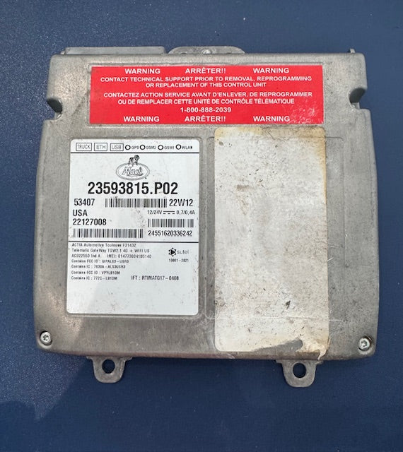 Mack OEM Telematic Gateway Control Module 23593815.P02 12/24V – JJ ...